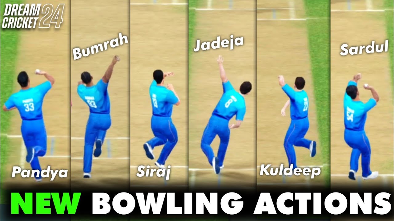 🔥Dream Cricket 24 - New Bowling Actions | Team India - YouTube