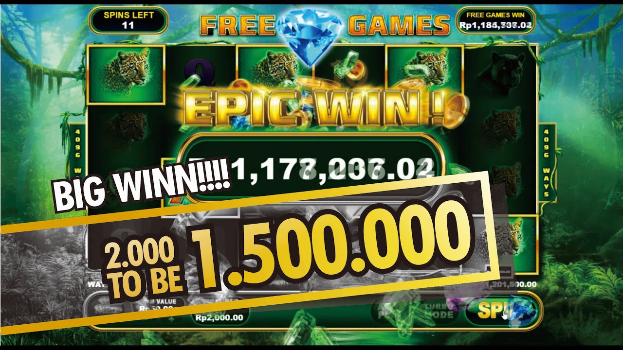 CASINO SLOT GAMES - EPIC APE ( epic win 2.000 to be 1.500.000 ) - YouTube