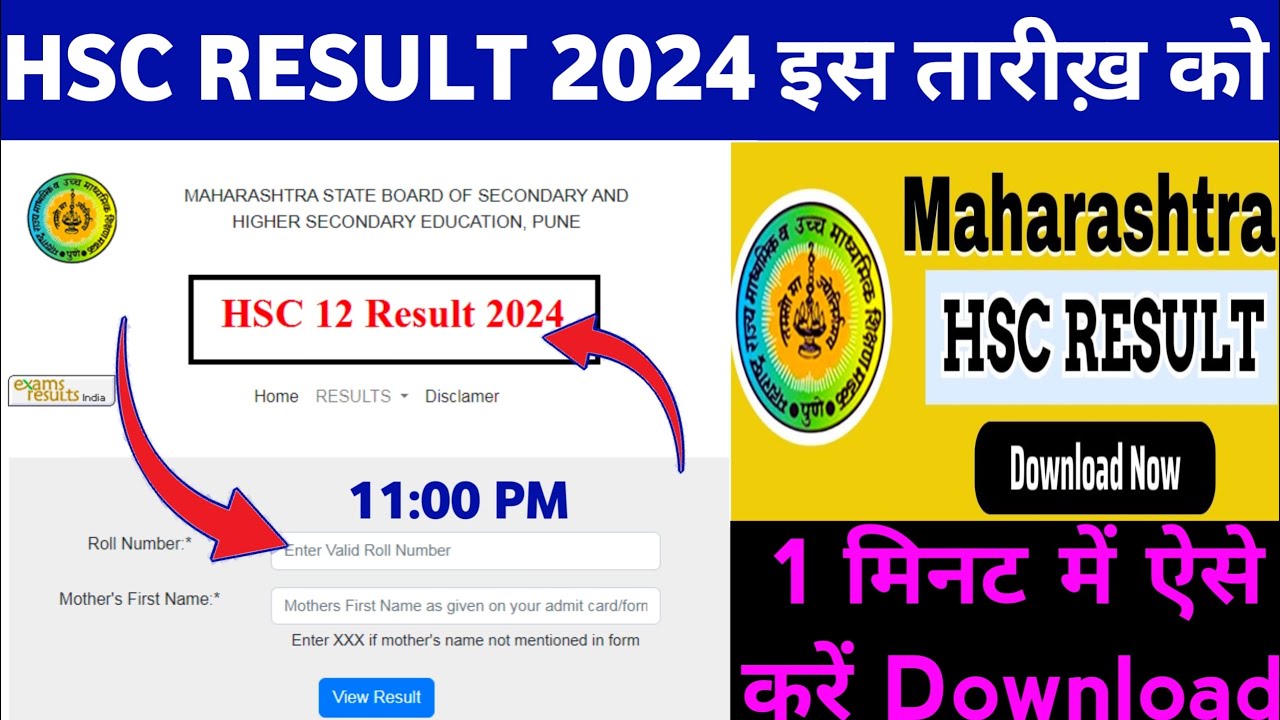 Hsc Board Results 2024 Date 12th Maharashtra Board Results 2024
