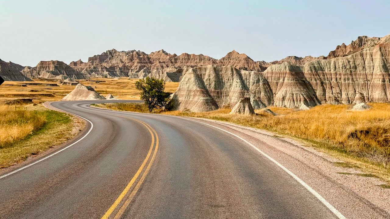 POV drive through the Badlands of South Dakota - YouTube