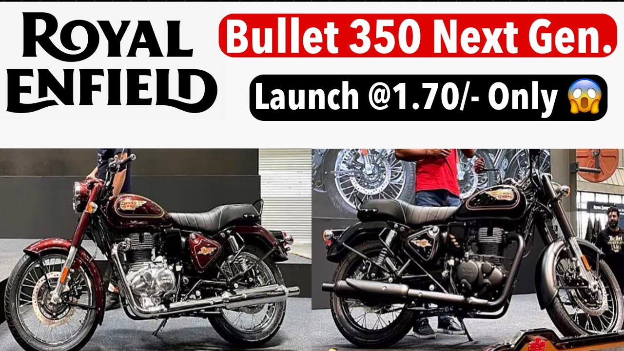 Finally😍 Bullet 350 Next Gen. Launch @ 1.70/- Lakhs Only😱 - YouTube