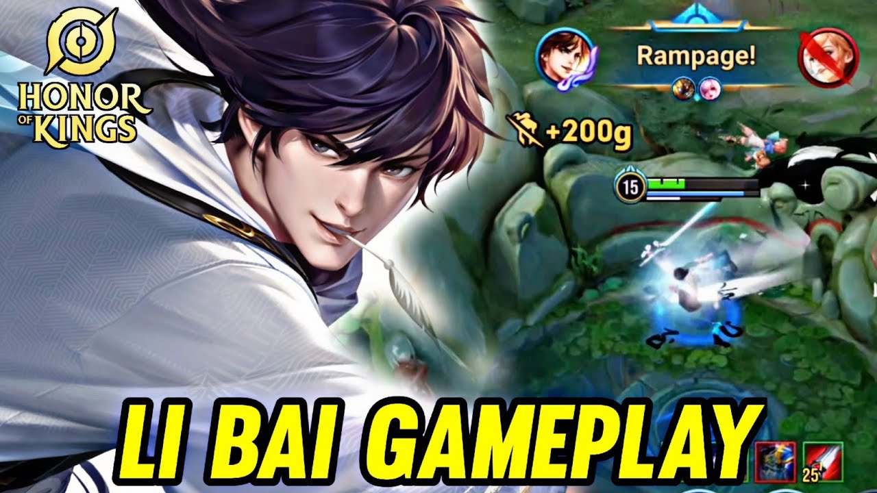 HOK : LI BAI GAMEPLAY | AN ANNOYING HERO IN THE RIGHT HANDS - HONOR OF ...
