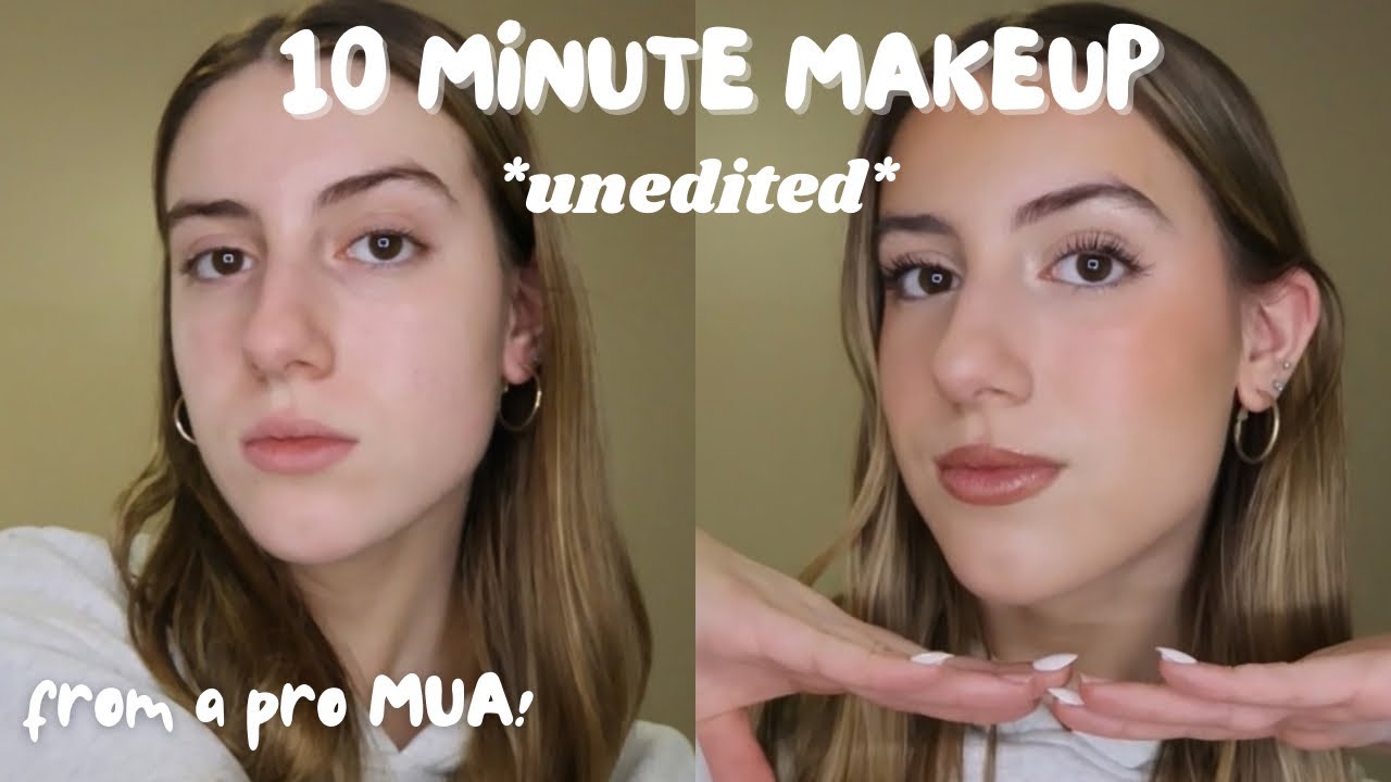 10 MINUTE MAKEUP TUTORIAL *unedited* - YouTube
