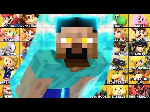 Can Minecraft Steve Defeat All Characters in Smash Bros Ultimate?