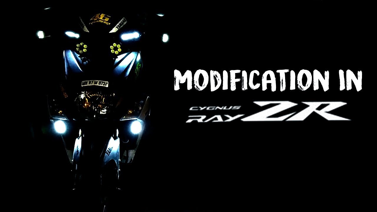 LED Lights Modification In Yamaha Ray ZR। Diamond Lights - YouTube