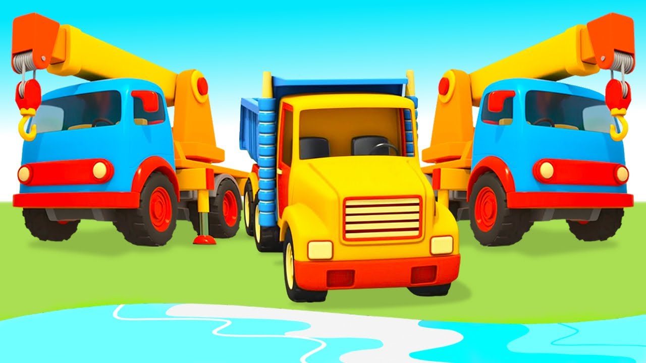 Car cartoons for kids. Trucks cartoon full episodes & Street vehicles ...