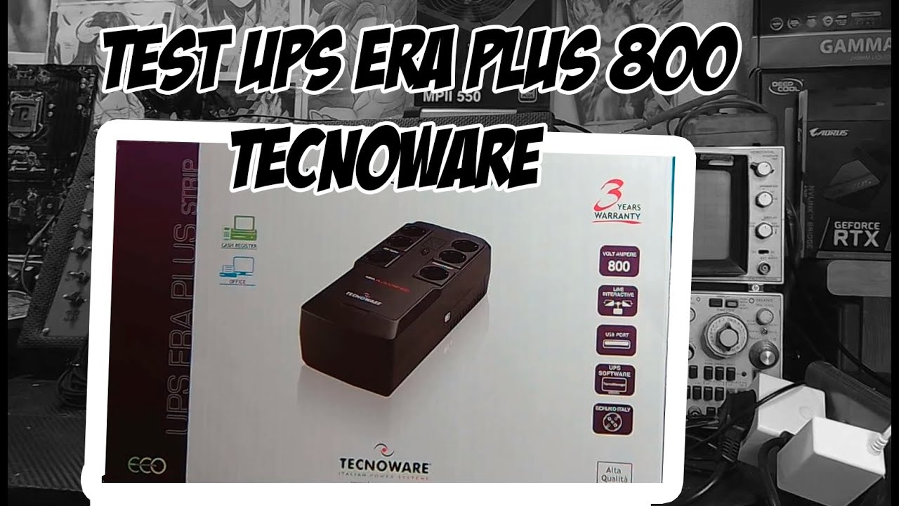 Test UPS Tecnoware ERA PLUS STRIP 800 560W - YouTube