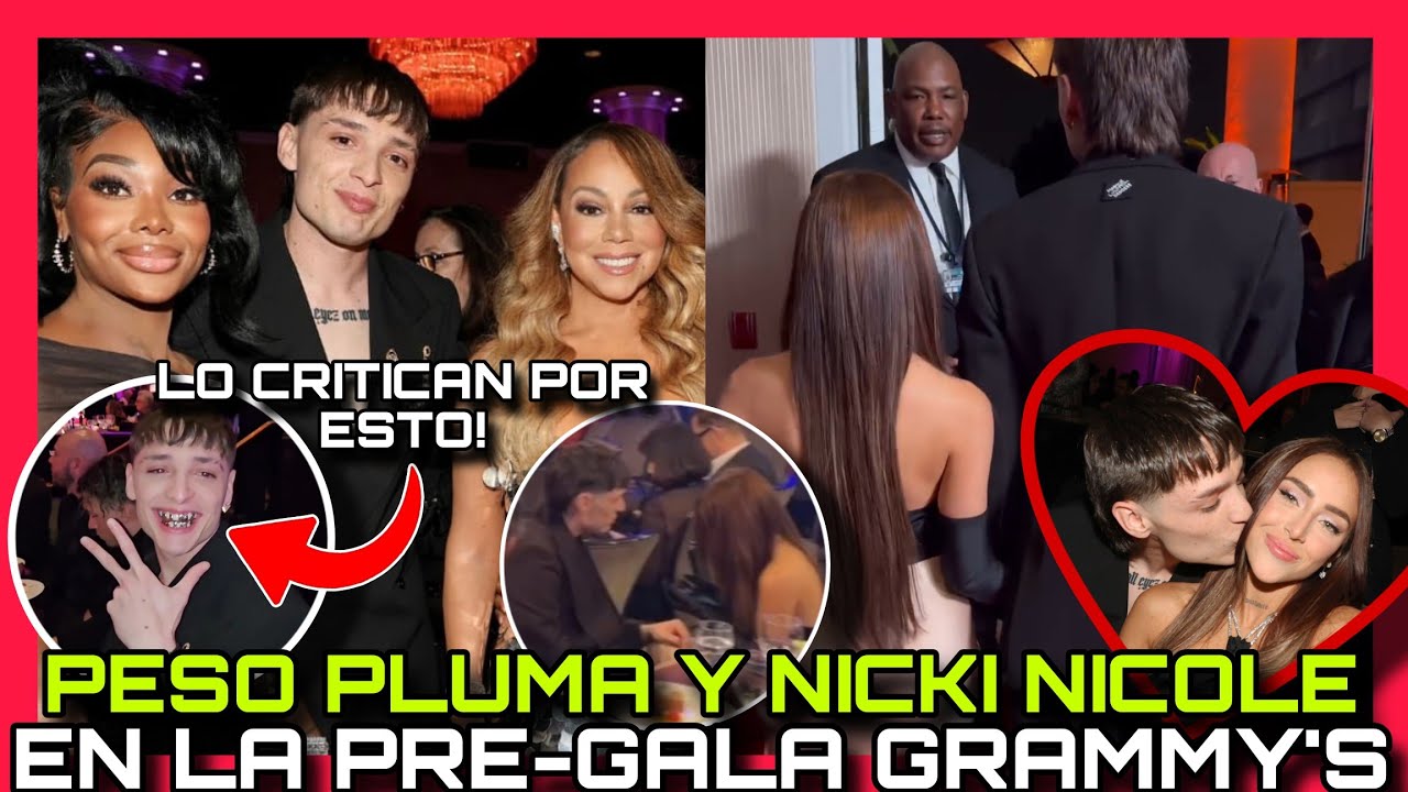 Peso Pluma y Nicki Nicole en la Pre-Gala de los Grammy's! Lo CRITICAN ...