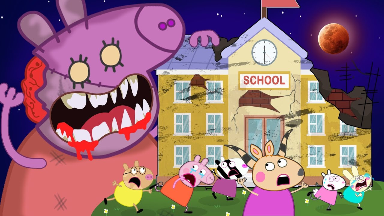 Peppa Pig turns into a giant werewolf at school | Peppa Pig Sad Story ...