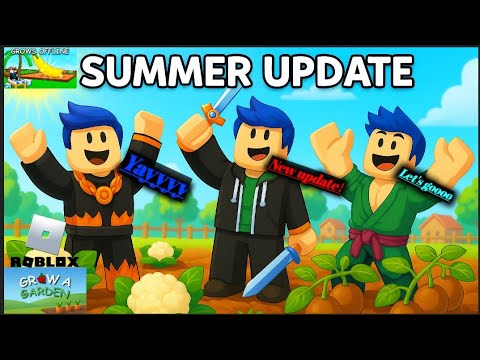 Roblox!Grow a garden insane summer🏝️update with royal and zoro🔥#gaming ...