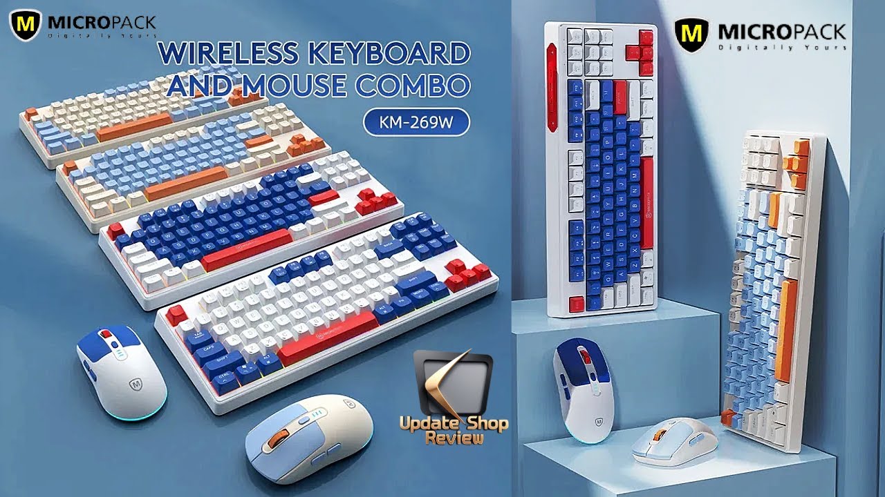 Micropack KM 269W Wireless Keyboard & Mouse RGB Combo Review 2025 - YouTube