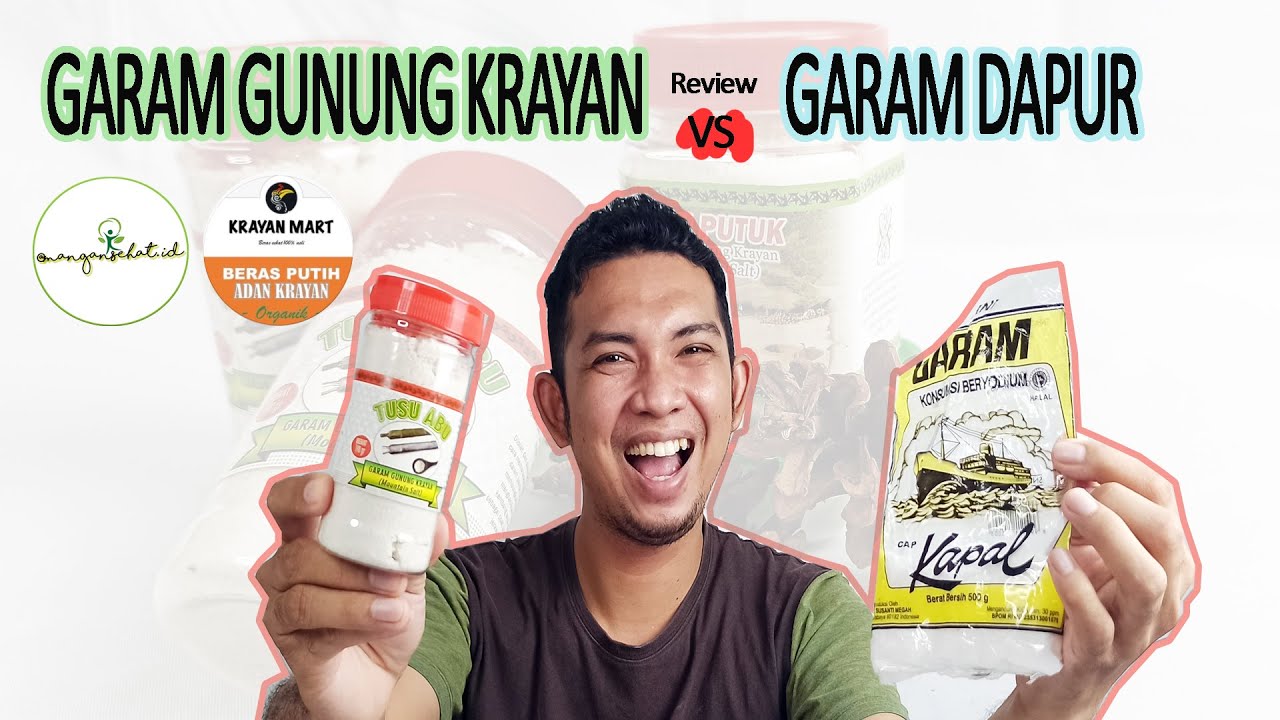 REVIEW GARAM GUNUNG KRAYAN VS GARAM LAUT (DAPUR) - YouTube