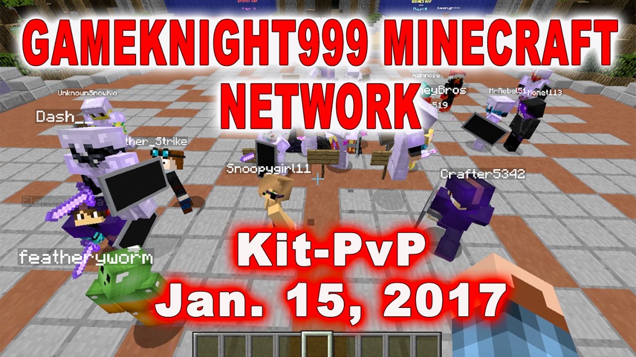 KitPvP on the Gameknight999 Minecraft Network 1/15/2017 - YouTube