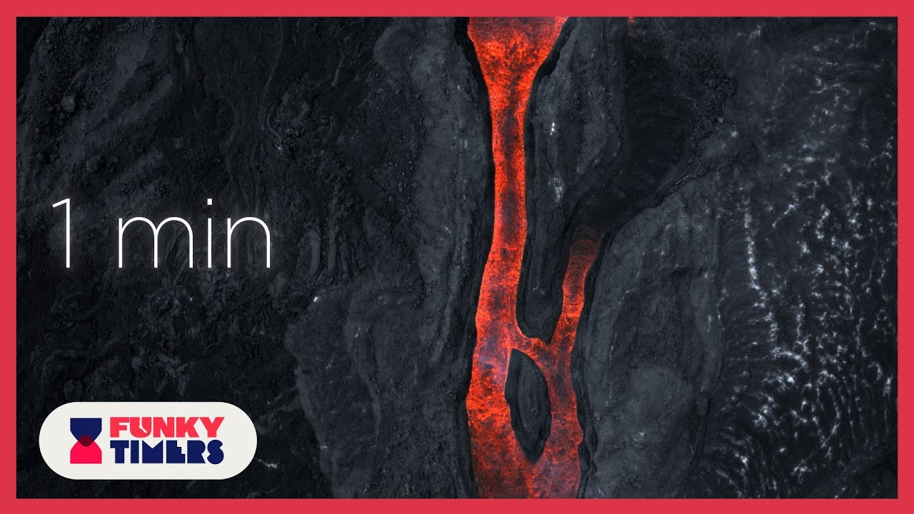 Volcano Eruption and Lava 1 Minute Timer | Relaxing Music for Study ...