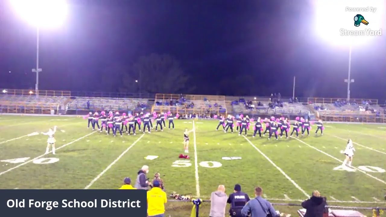 Old Forge High School Cheerleader & Marching Units Halftime Show - 10 ...
