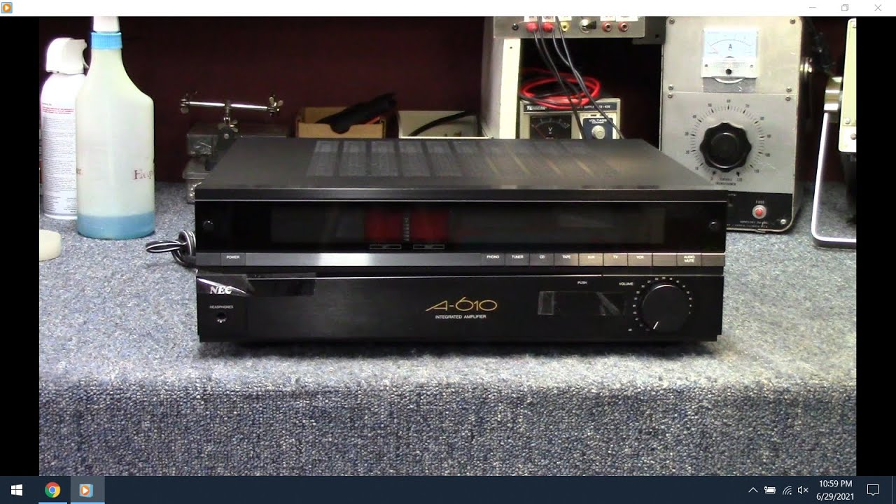 NEC A-610 Integrated Amplifier - repair & testing - YouTube