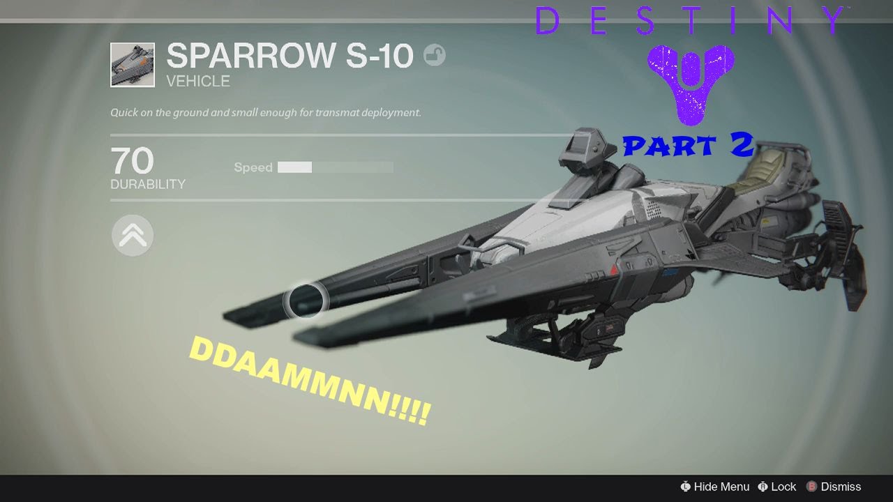 Bungie, please unlock the Sparrow S-10 for players who had 3 characters ...