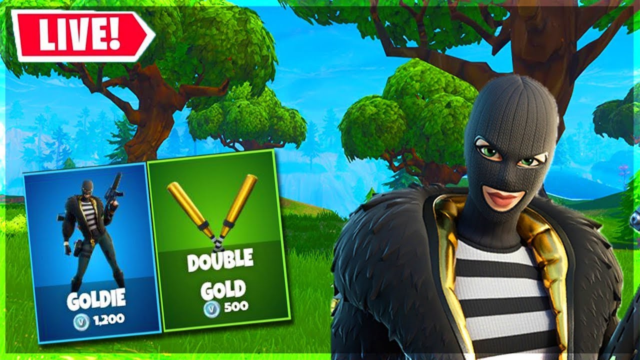 **NEW** GOLDIE SKIN GAMEPLAY! - FORTNITE STREAM!! (SUB 2 PLAY W/ ME ...