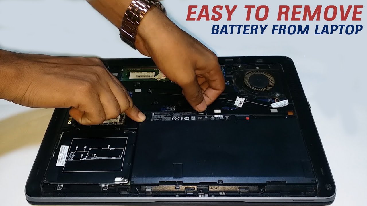 How to Remove Battery From HP Laptop - YouTube