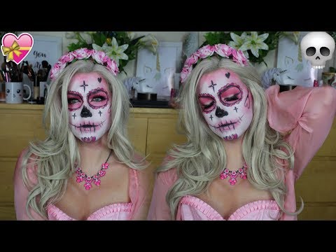 Pink Barbie Sugar Skull Drag Transformation 💖💀 | Halloween 2018