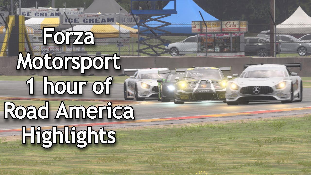 Forza Motorsport 1 hour of Road America Highlights - YouTube