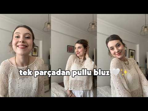 Tek Parça Pullu Bluz Yapımı 🤍✨
