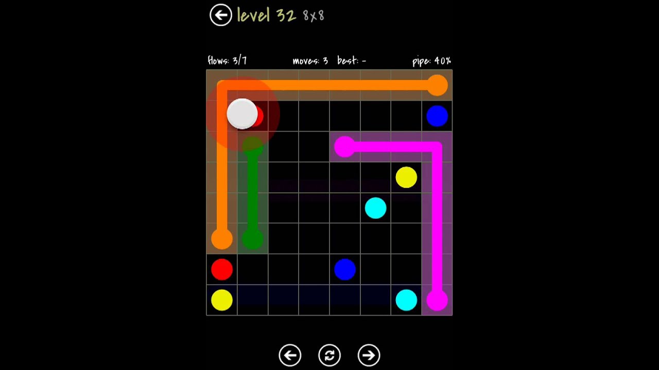 Flow Free - 8X8 Mania Walkthrough - Level 32 - YouTube