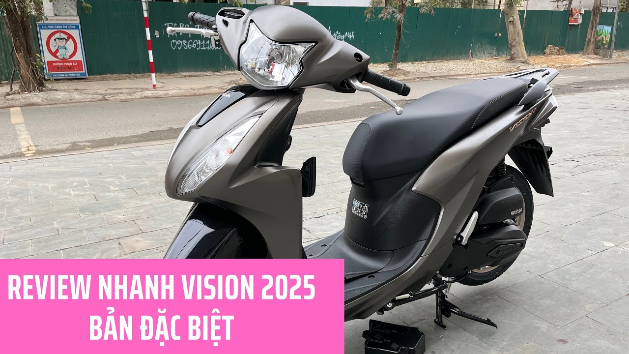 Review nhanh Vision 2025 bản đặc biệt màu nâu. Báo giá vision 2025 mầu ...