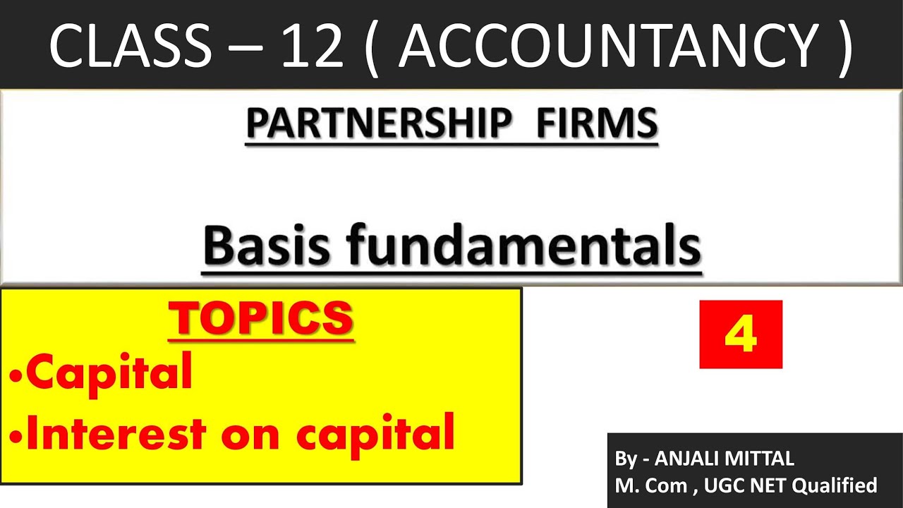 class 12 || partnership || part 4 || interest on drawings || accounts ...