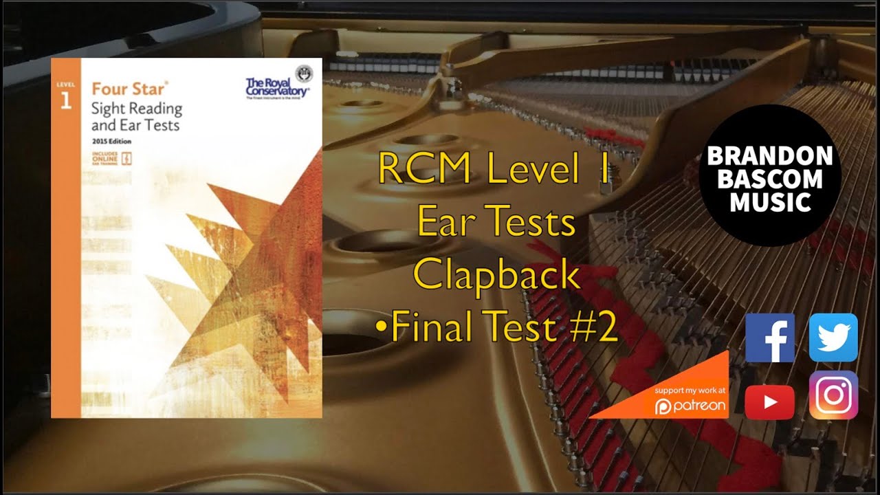 RCM Level 1 Clapback -Final Test #2 Royal Conservatory of Music - YouTube