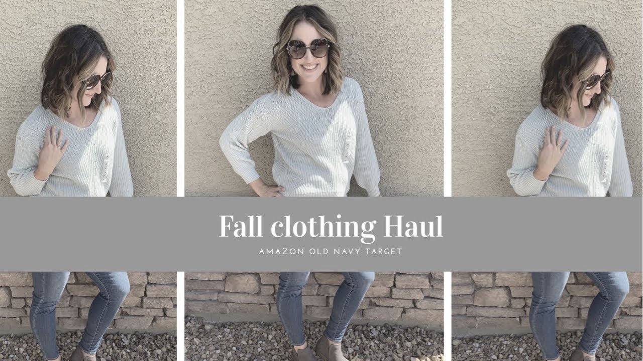 FALL CLOTHING HAUL+TRY ON||MOM STYLE - YouTube