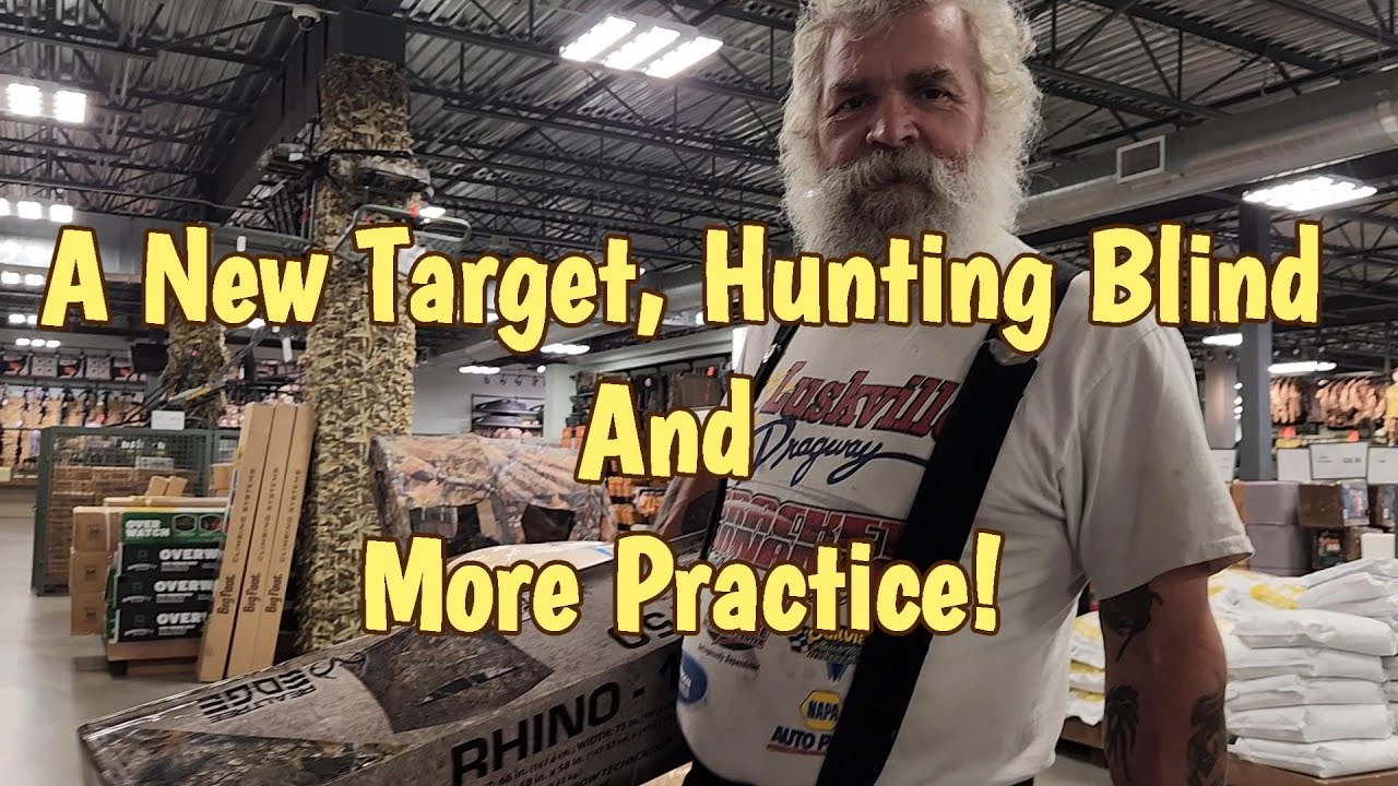 A New Hunting Blind & More Target Practice! - YouTube