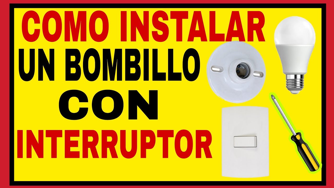 👉Detalles de como instalar un Foco con su Interruptor paso a paso - YouTube