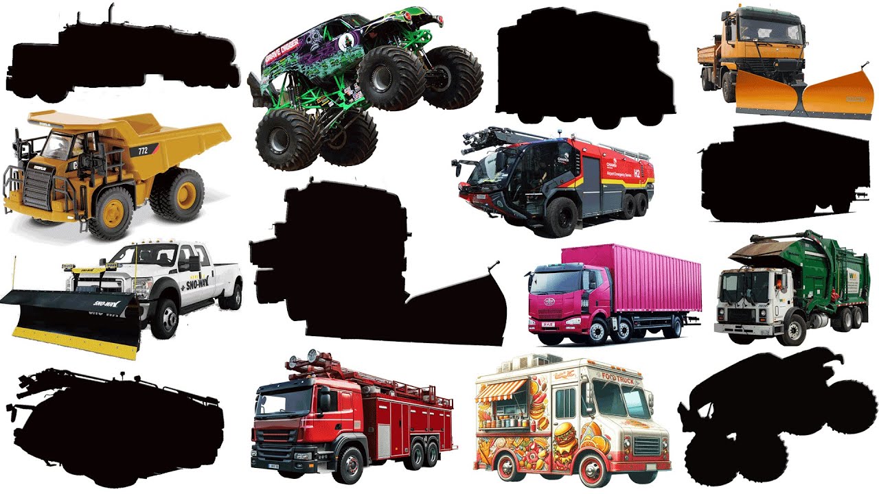 TRUCKS NAME Collection | Tổng Hợp XE TẢI - Dump truck, Garbage truck ...