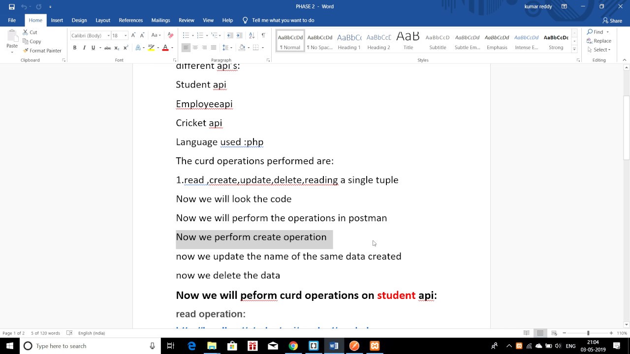 how to perform the CURD operations on Api's using POSTMAN - YouTube