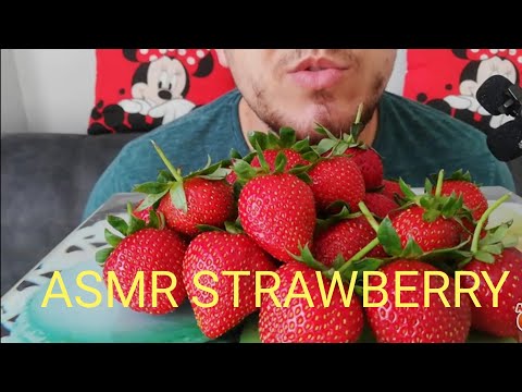 ASMR EATING STRAWBERRY ASMR STRAWBERRY TURKISH ASMR ÇİLEK TURKISHFOOD MUKBANG EATINGSHOW