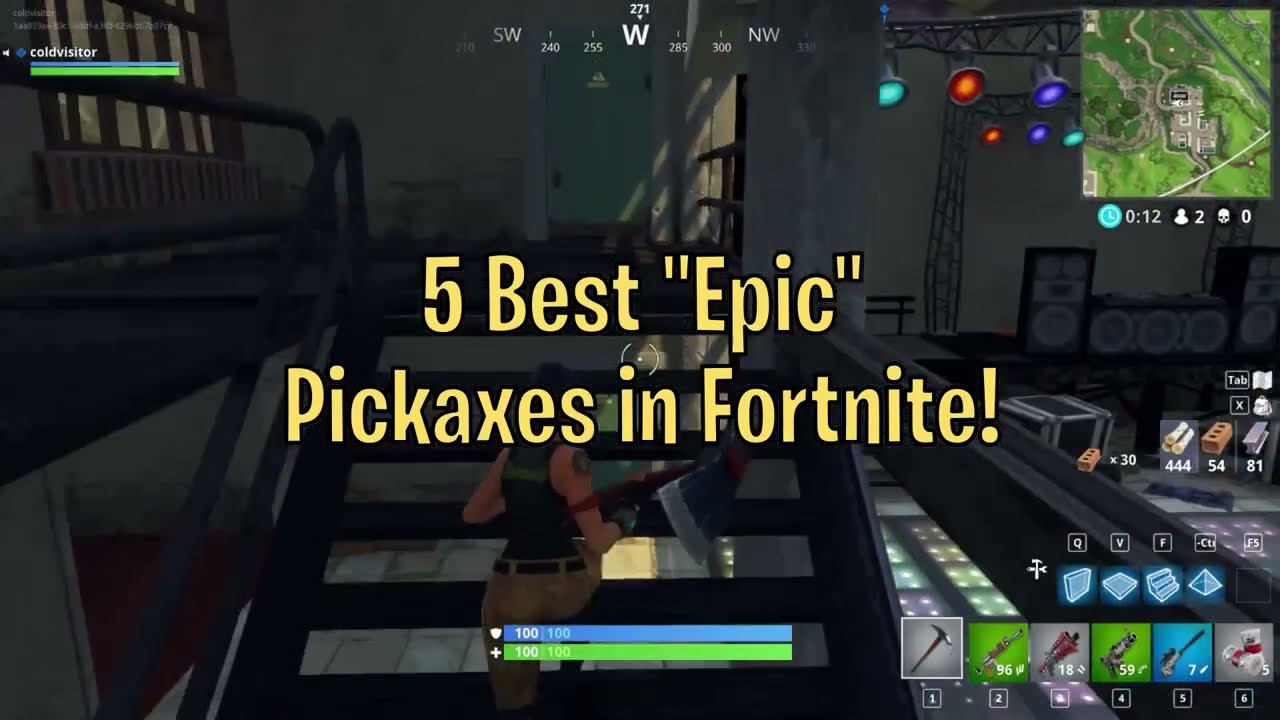 5 Best Epic Pickaxes in Fortnite - YouTube