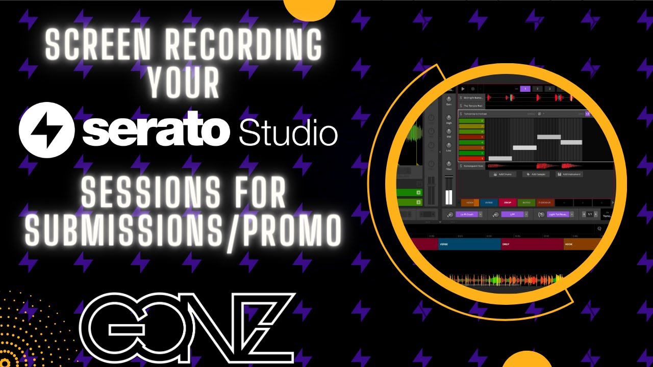 How To Screen record for your Submissions/Promo for your Serato Studio ...