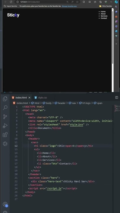 How To Create Smooth Sticky Header Html Css And Javascript 2 Htmlcss Coding Html5 Youtube