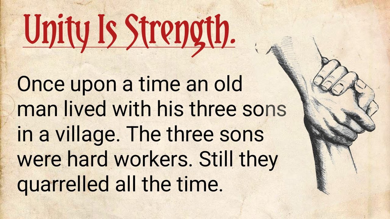 English Story - Learn English Through Stories -"Unity Is Strength ...