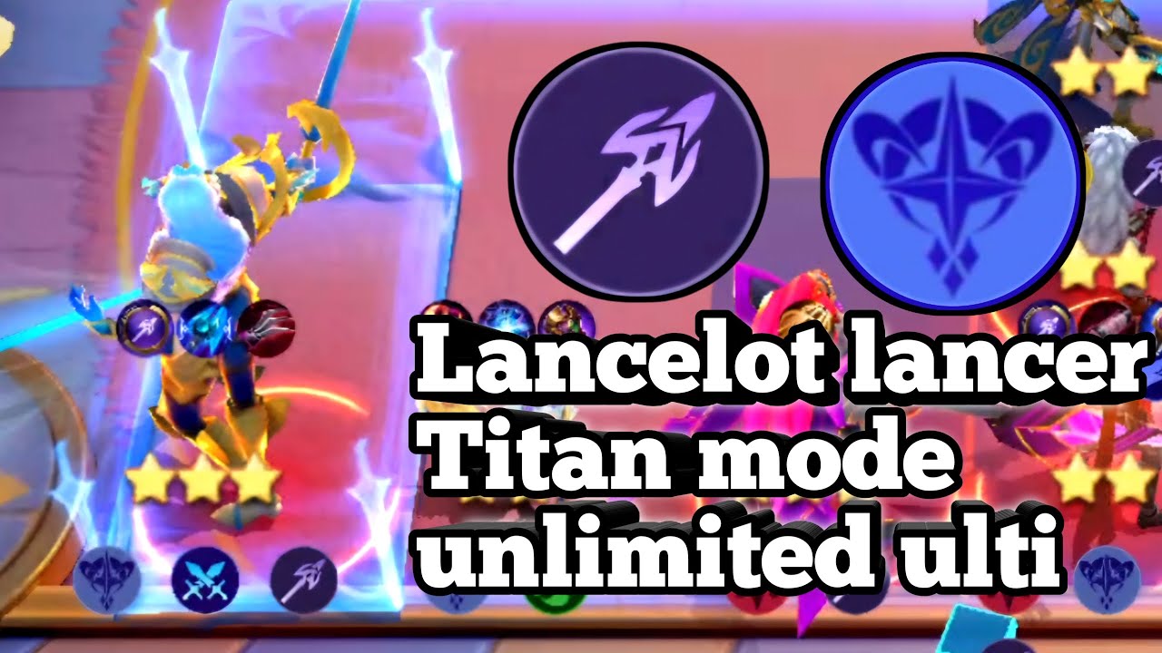 LANCELOT MODE TITAN LANCER UNLIMITED ULTI SEKALI TEBAS|| LING SKILL2 ...