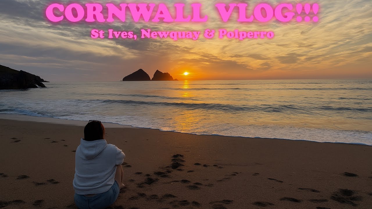 Cornwall Vlog 🌸 Holywell Bay, St Ives, Newquay & Polperro 💛 | Beaches ...