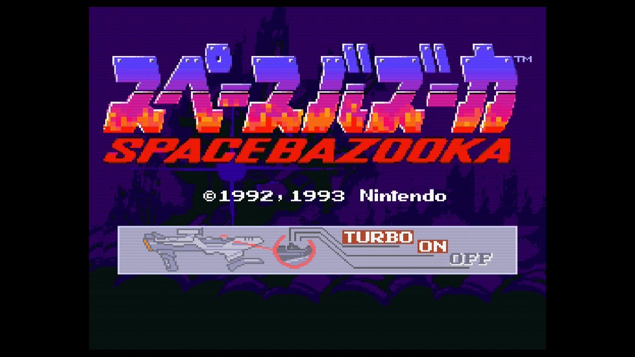 Space Bazooka Super Famicom opening screen - YouTube