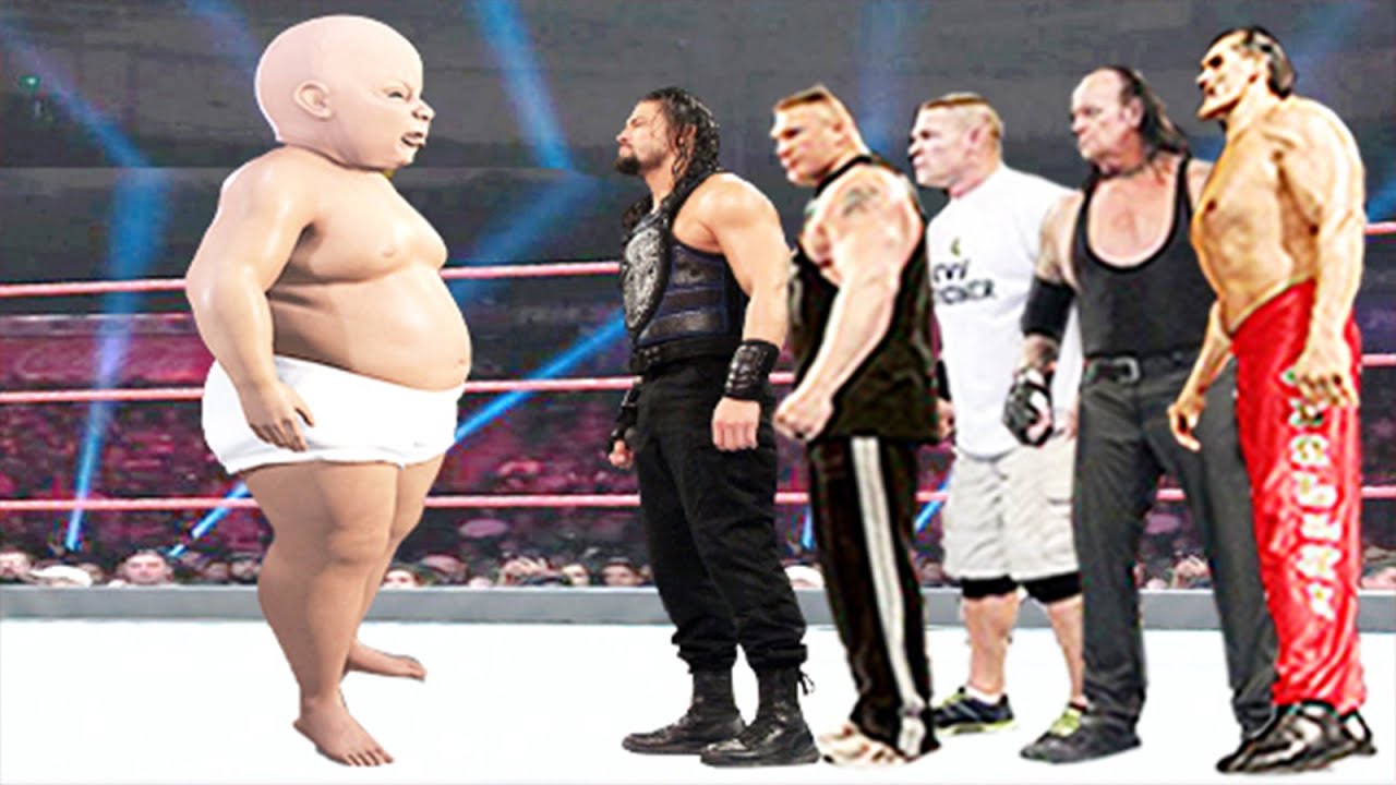 Big Baby VS Roman Reigns, The Great Khali, Brock Lesnar, The Undertaker ...