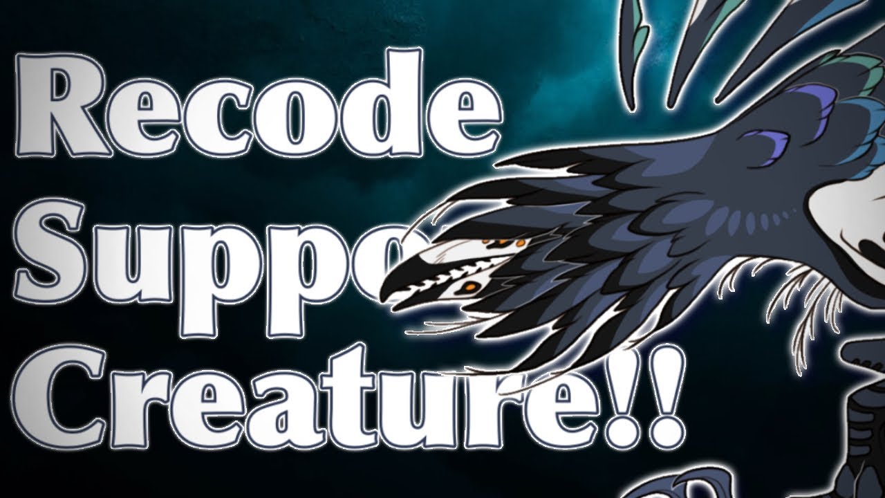 Recode Supporter Creature Revealed!! || Creatures of Sonaria - YouTube