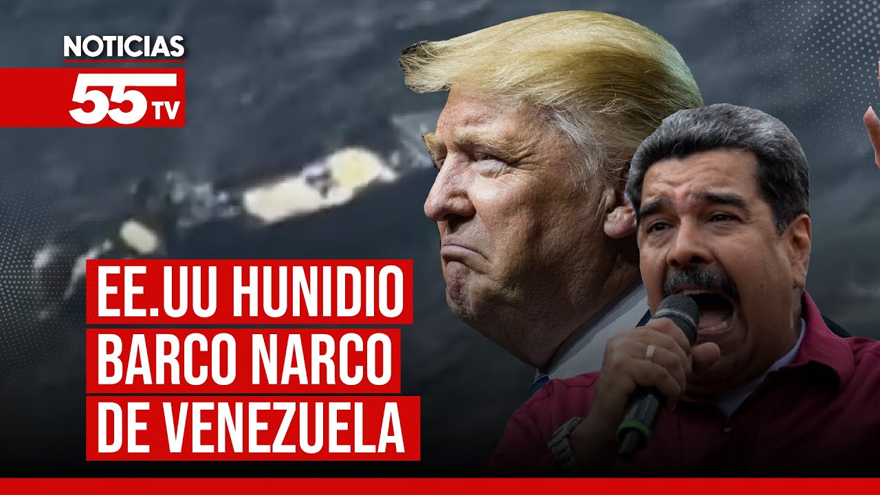 EE.UU. HUNDIÓ BARCO NARCO DE VENEZUELA - YouTube