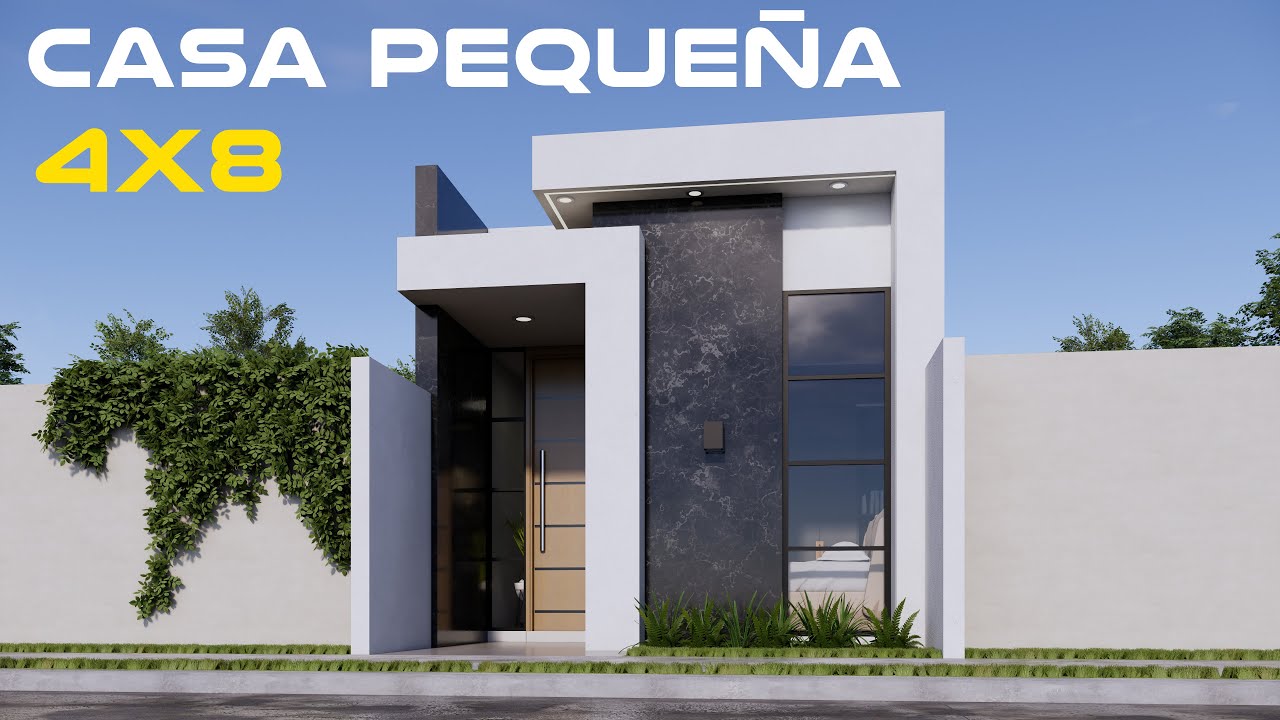 Mini casa 4x8 increíblemente moderna 🏡 ¡Aprovechamiento total del ...