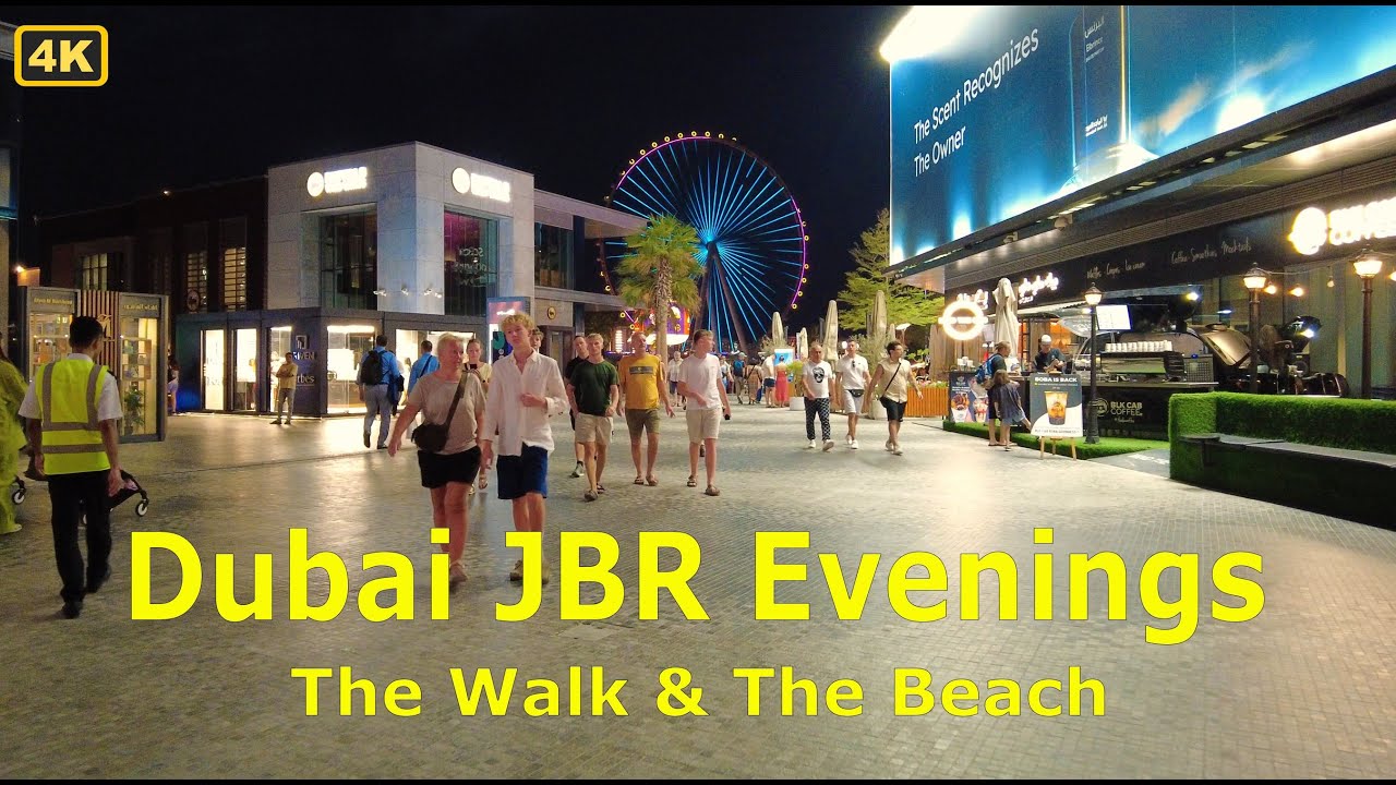 JBR Dubai | The Walk & The Beach Evening Walking Tour | 16 Nov 2023 ...
