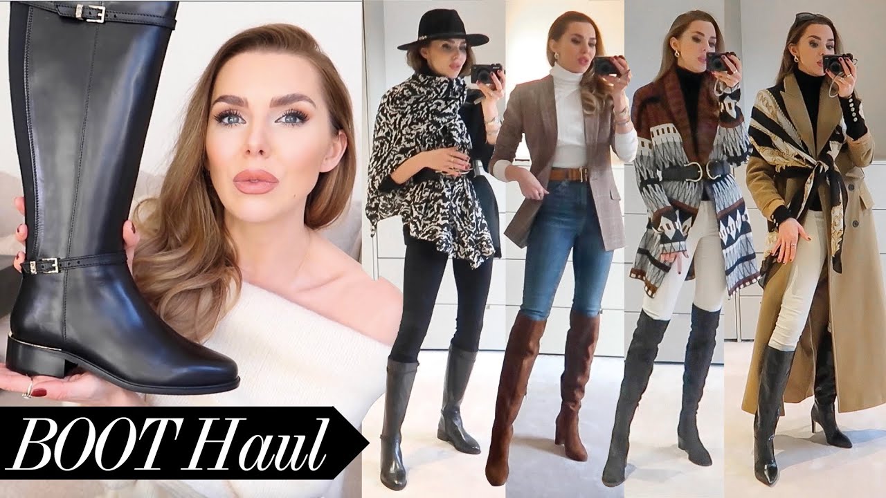 Winter Boot Haul // Unboxing & How To Style Them - YouTube