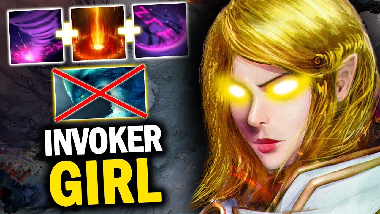 EPIC GAME!! INVOKER GIRL BURN THE ENEMY WITH THE SUNSTRIKE FLAME - DOTA ...